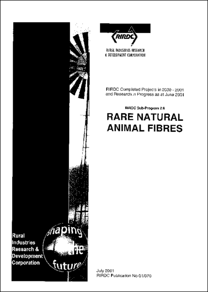 Research in Progress – Rare Natural Animal Fibres 2000-2001 ...