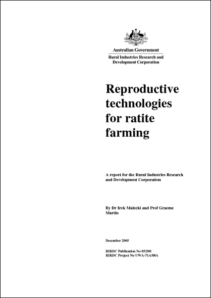 Reproductive technologies for ratite farming | AgriFutures Australia