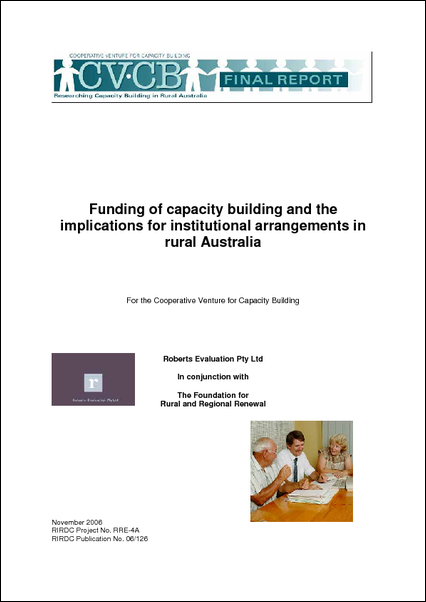 Funding of Capacity Building and The Implications for Institutional ...