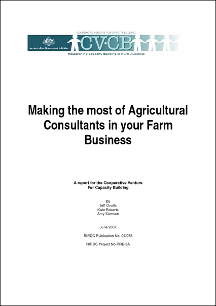 Making the most of Agricultural Consultants in your Farm Business ...
