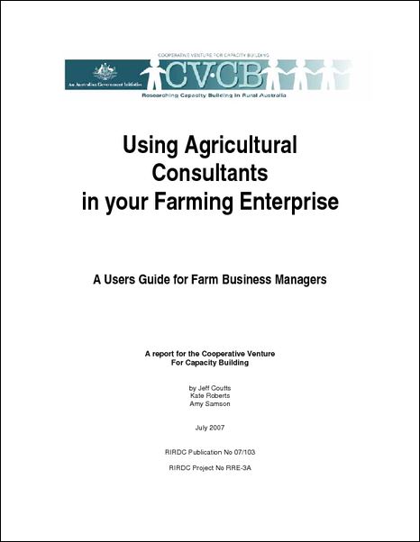 Using Agricultural Consultants in your Farming Enterprise | AgriFutures ...