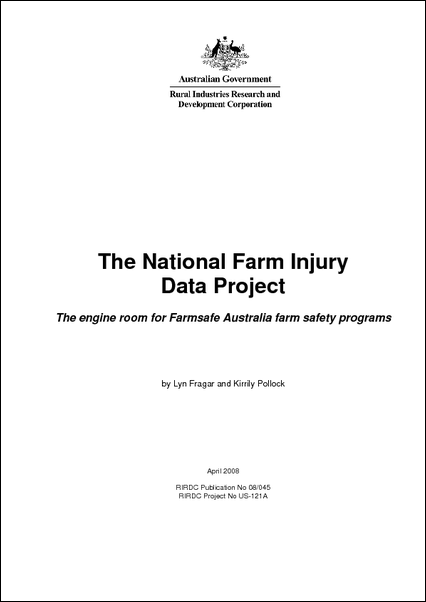 The National Farm Injury Data Project: The engine room for Farm safety ...