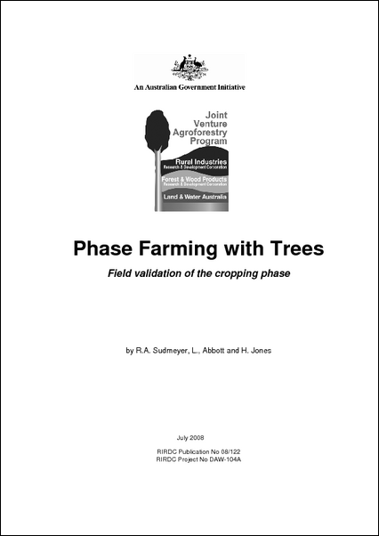 Phase Farming with Trees – Field validation of the cropping phase ...