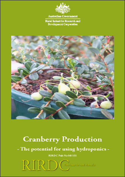 Cranberry production – the potential for using hydroponics ...