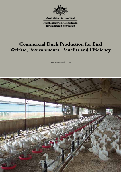Commercial Duck Production for Bird Welfare, Environmental Benefits and ...