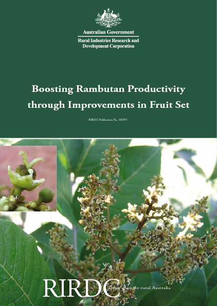 Boosting Rambutan Productivity through Improvements in Fruit Set ...