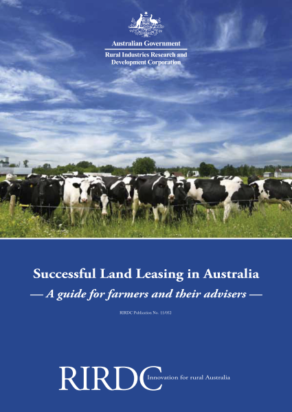 Successful Land Leasing in Australia – A guide for farmers and their ...