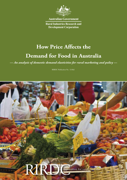 How Price Affects the Demand for Food in Australia: Australian Domestic ...