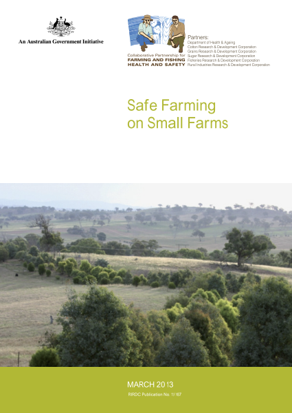 Safe Farming on Small Farms | AgriFutures Australia