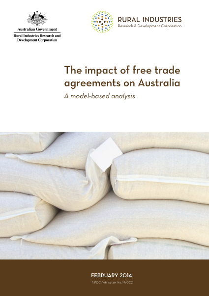 The impact of free trade agreements on Australia – A model-based ...