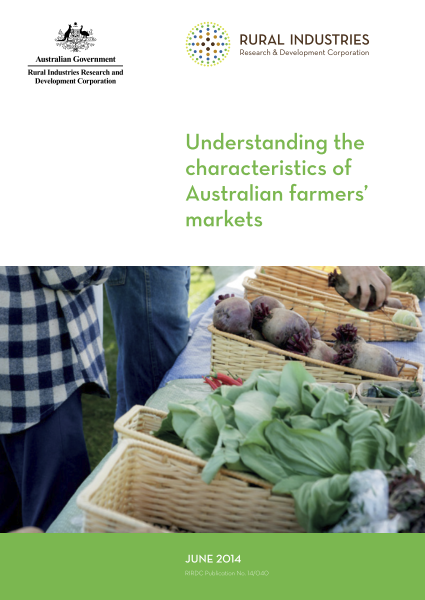 Understanding the characteristics of Australian farmers’ markets ...