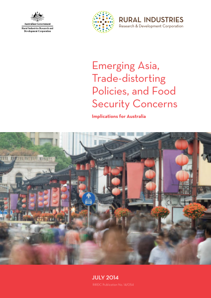 Emerging Asia, Trade-distorting Policies, and Food Security Concerns ...
