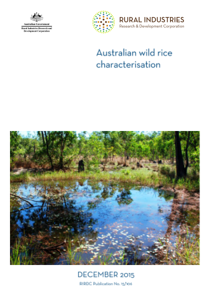 Australian wild rice characterisation | AgriFutures Australia