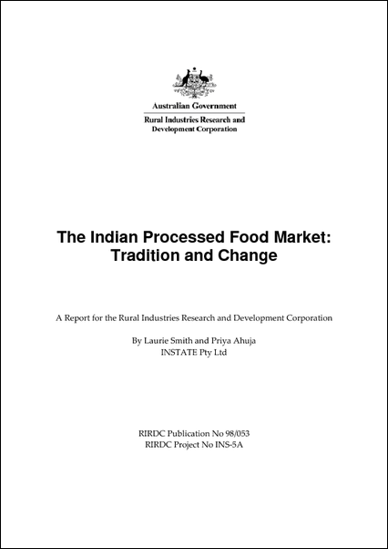 The Indian Processed Food Market | AgriFutures Australia