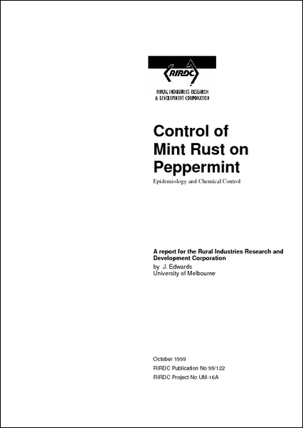 Control of mint rust on peppermint | AgriFutures Australia