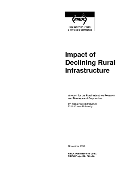 Impact of declining rural infrastructure | AgriFutures Australia