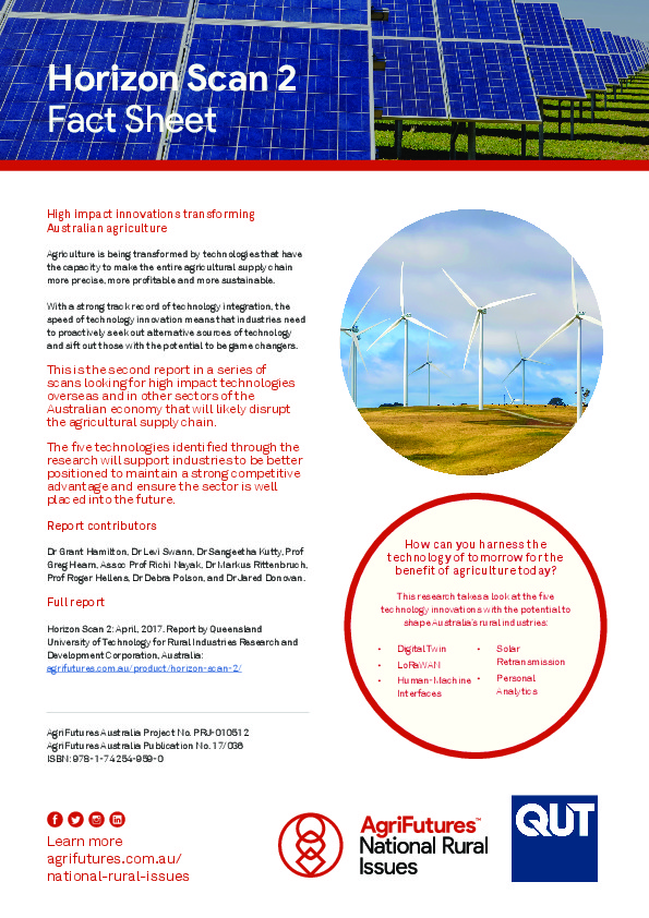 Horizon Scanning Opportunities for New Technologies and Industries ...