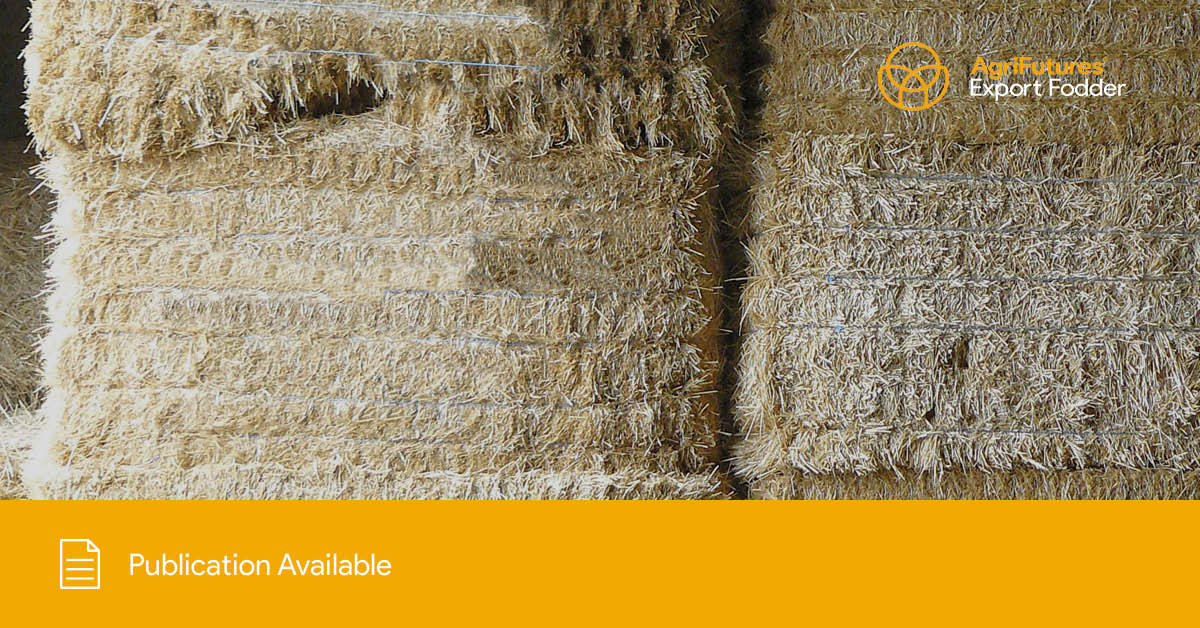 Impact assessment of investment in the AgriFutures Export Fodder ...