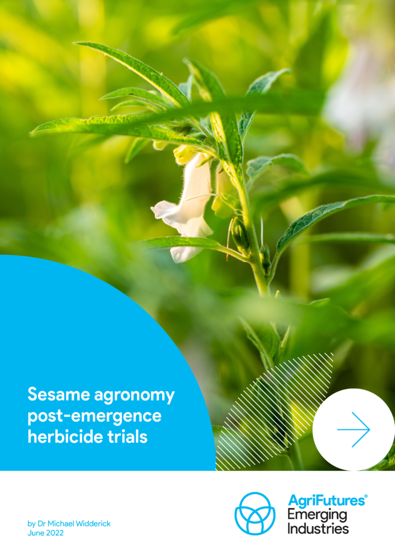 Sesame agronomy post-emergence herbicide trials | AgriFutures Australia