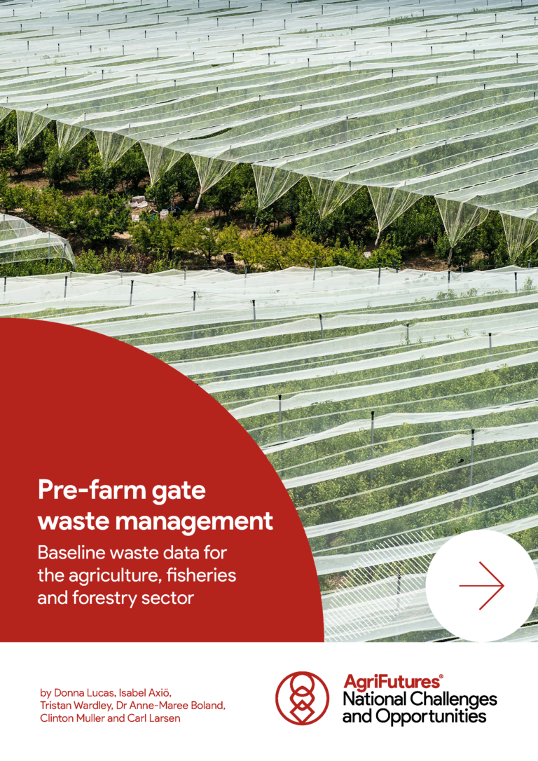 Pre-farm gate waste management: Baseline waste data for the agriculture ...