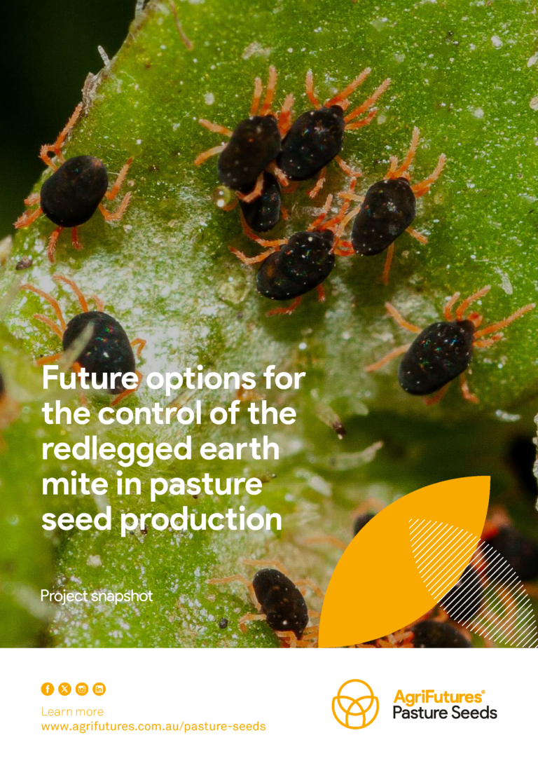 Project snapshot: Future options for the control of the redlegged earth ...