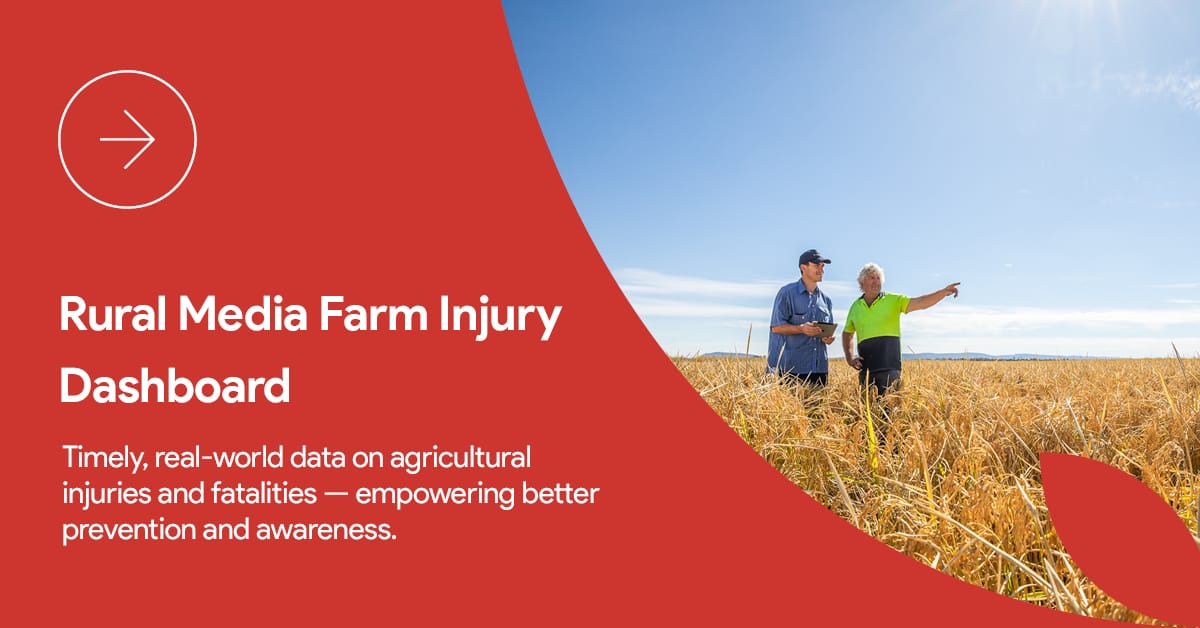 Real time tracking of on-farm fatalities and injuries across Australia ...